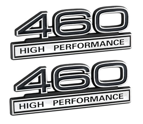 460 7.5 Liter High Performance Engine Emblem Badge Logo in Black ...