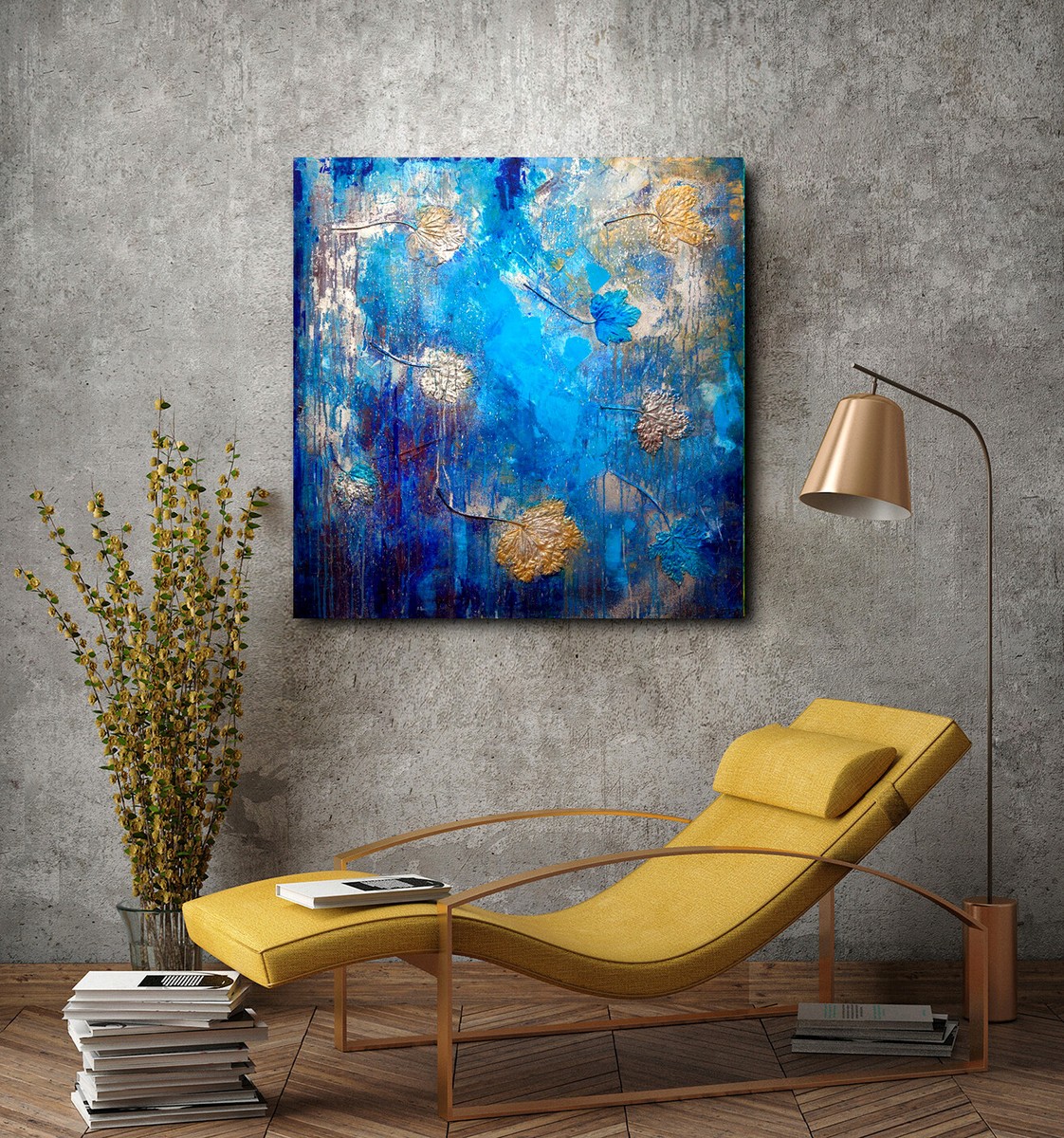 Modern Blue Art
