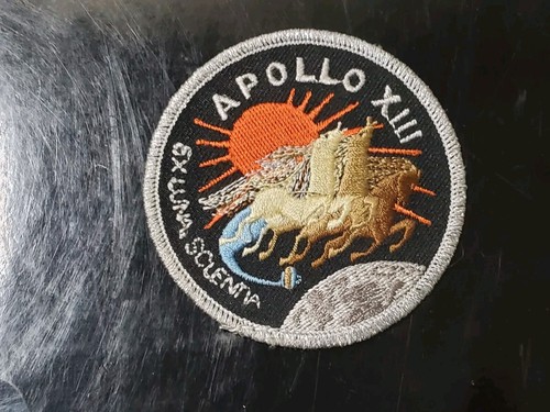 Vintage NASA 1970 Embroidered Apollo 13 XIII EX Luna Scientia Crew Member Patch | eBay