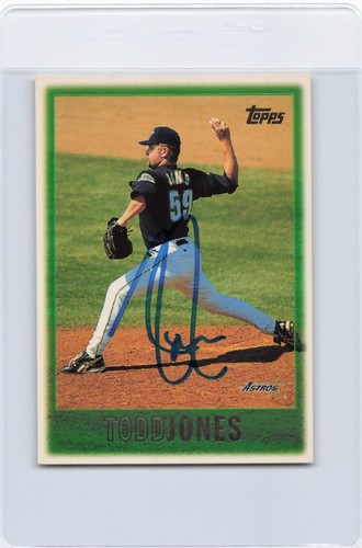 1997 Topps #68 Todd Jones Astros Signed Auto *J431 | eBay