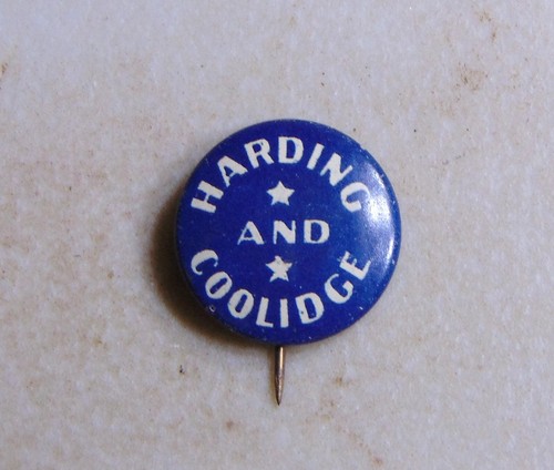 Warren G. Harding 1920 campaign pin button political | eBay