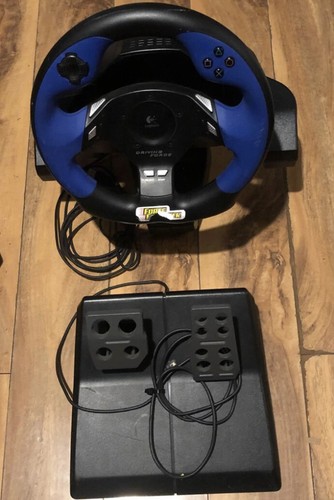 Logitech Driving Force Feedback E-UC2 Steering Wheel PS2/PS3/PC w ...