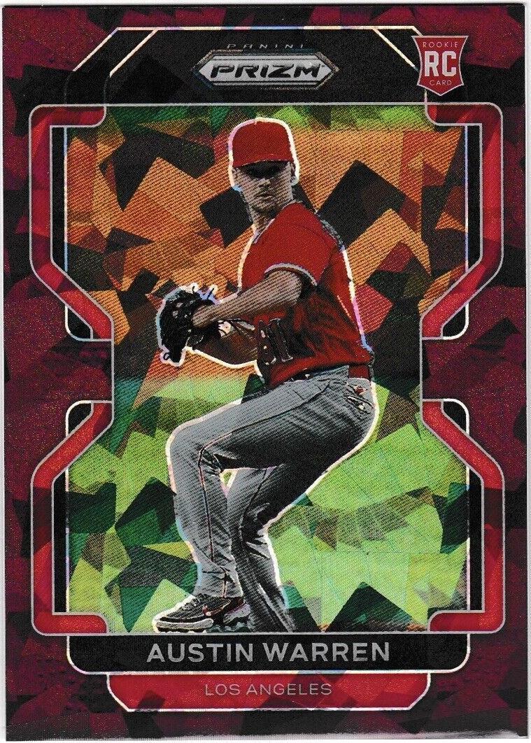 2022 Panini Prizm - Tier II Austin Warren #187 Burgundy Cracked Ice ...