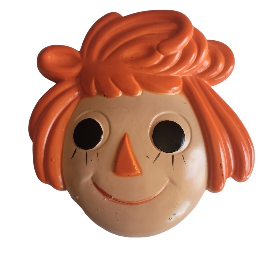 Vintage Raggedy Ann and Andy Face Chalkware Wall Art Decor Plaster ...