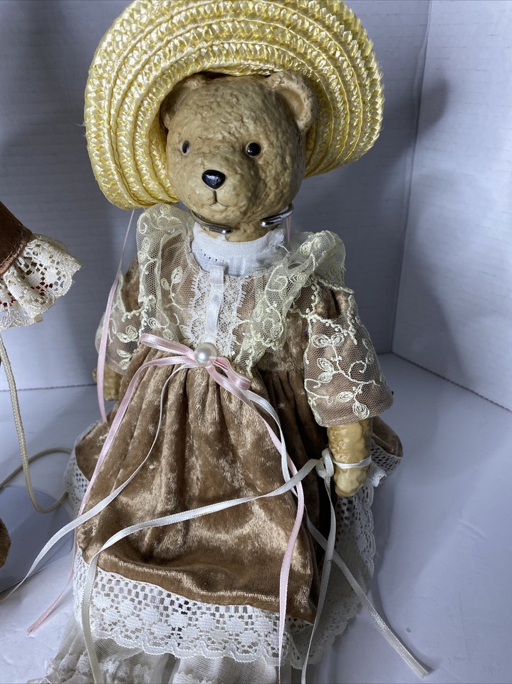 Victorian Bears ANCO Wind Up Animated Musical Bears 1991 Tested Working ...