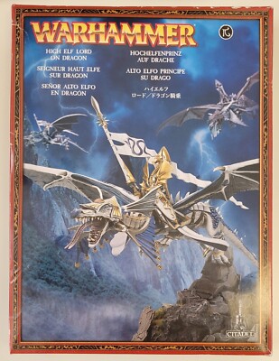 HIGH ELVES ARCHMAGE /PRINCE STAR /MOON DRAGON New in Box Warhammer Old ...