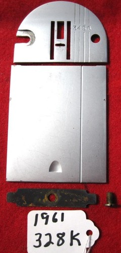 SINGER 328K SEWING MACHINE SLIDE & NEEDLE PLATE 1961 179608 | eBay