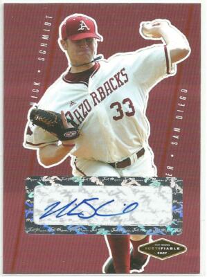 Nick Schmidt Cincinnati Reds 2007 Justifiable Autograph | eBay