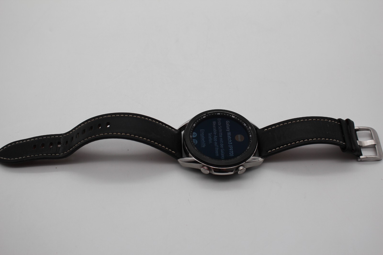 Samsung Galaxy Watch 3 - 45mm - Mystic Silber (SM-R845/LTE) mit Armband ...