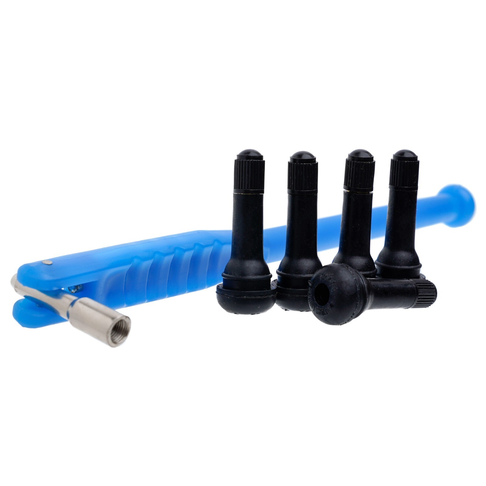 5x TR414 Tubeless Rubber Tyre Valves + Stem Puller Remover Tool Car Van ...