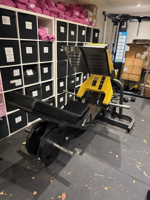 Leg Press Machine Plate Loaded Commercial takes Olympic Plates Gym ...