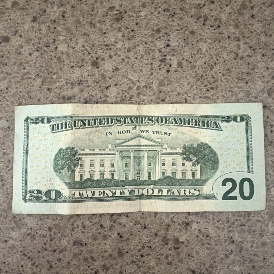 2017 $20 Dollar Bill Birthday Note September 30,2007 9 30 2007 9/30 ...