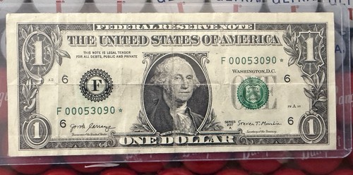 Low Serial Number Star Note F 00053090* | eBay