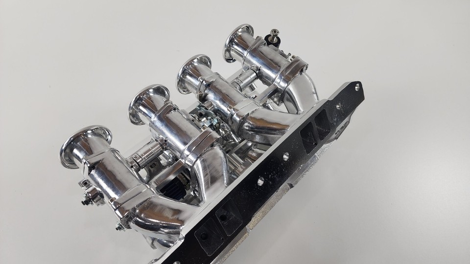 OBX Maximizer ITB Individual Throttle Body Kit Chevy Small Block SBC ...