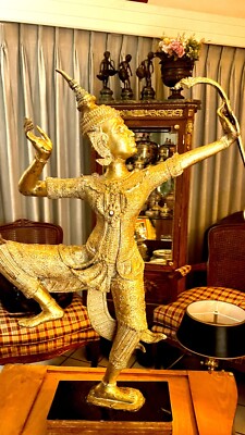 Pra Ram Rama - Bronze Archer Sculpture King Rama Thai | eBay