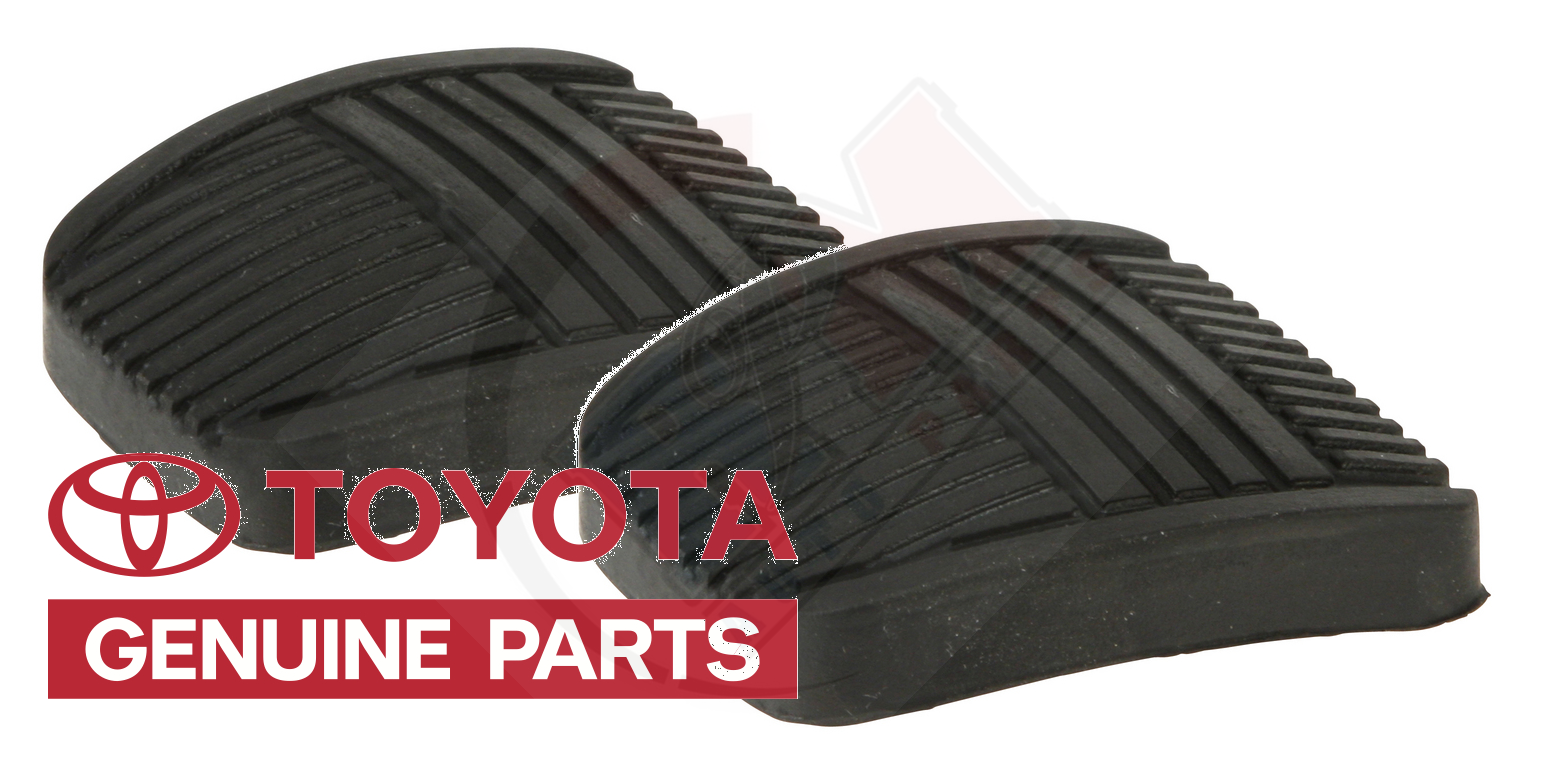 2PC GENUINE Toyota Brake/Clutch Pedal Pad Rubber Cover Manual Trans ...