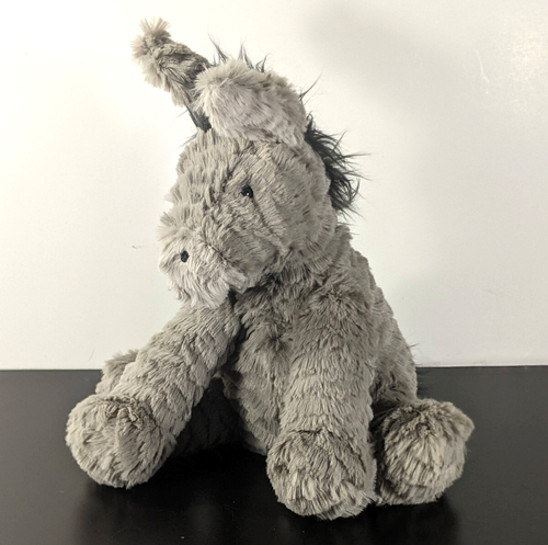 Jellycat Fuddlewuddle Gray Donkey Plush | eBay