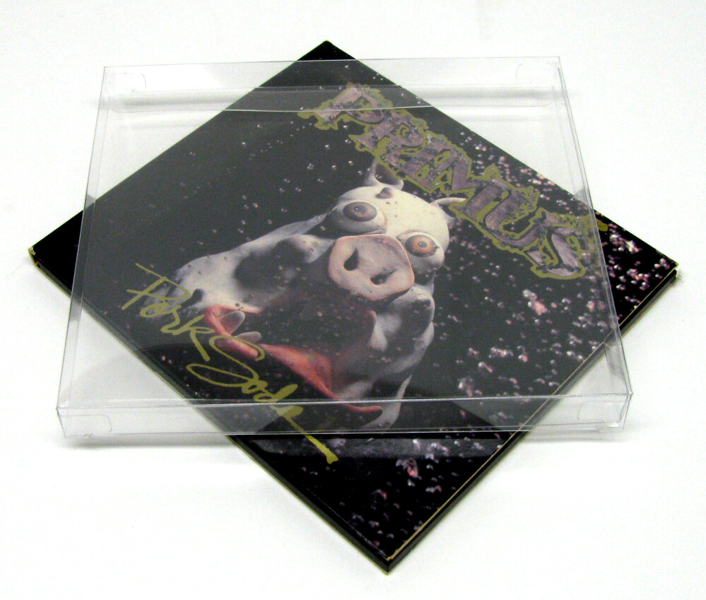 10x MUSIC CD CARDBOARD CD CASE - CLEAR PLASTIC PROTECTIVE BOX PROTECTOR ...