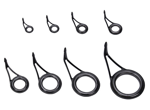 4 FUJI FISHING ROD GUIDES NEW OLD STOCK SIZE 25 SINGLE FOOT FUJI ROD ...