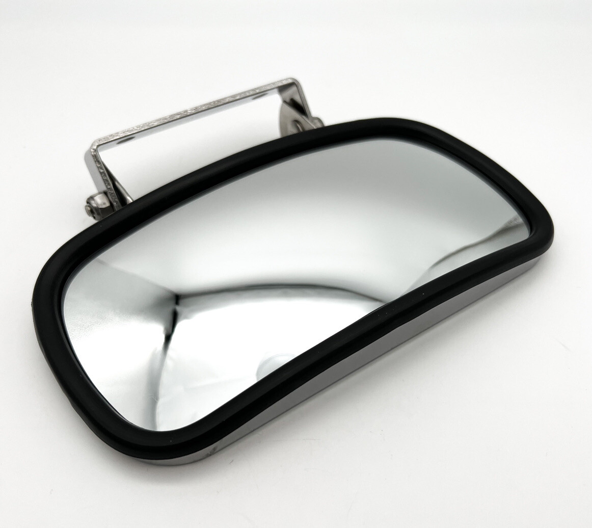 Stainless Steel Rectangular Convex Mirror With U-Bracket - 4" x 8-1/4 ...