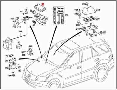 Genuine MERCEDES W164 X164 GL-CLASS X164 M-CLASS W164 Cap 1645400782 | eBay