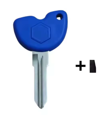 Blank Key WITH CHIP Fit Scooter Vespa Piaggio 125 200 250 300 Uncut ...