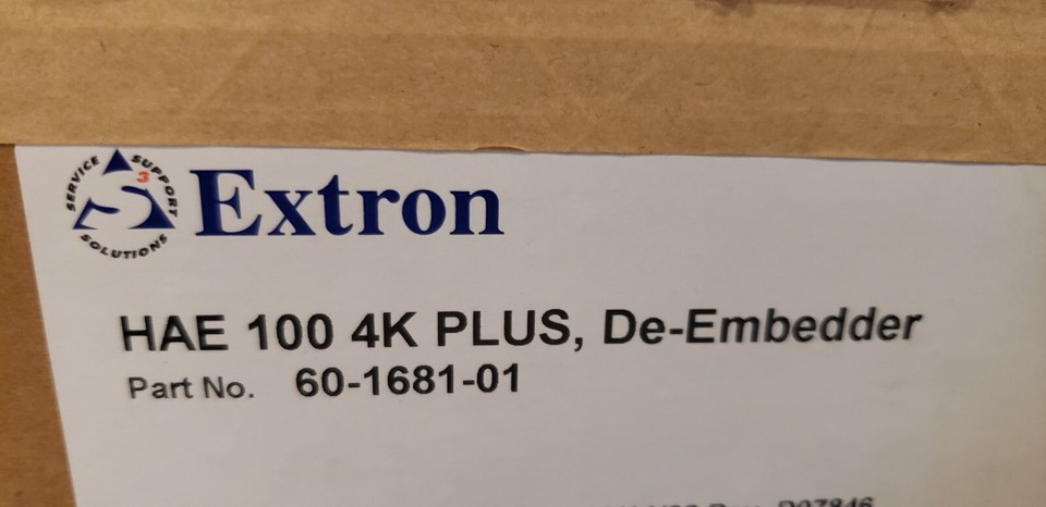 Extron HAE 100 4K Plus 4K/60 HDMI Audio De-Embedder 60-1681-01 | eBay
