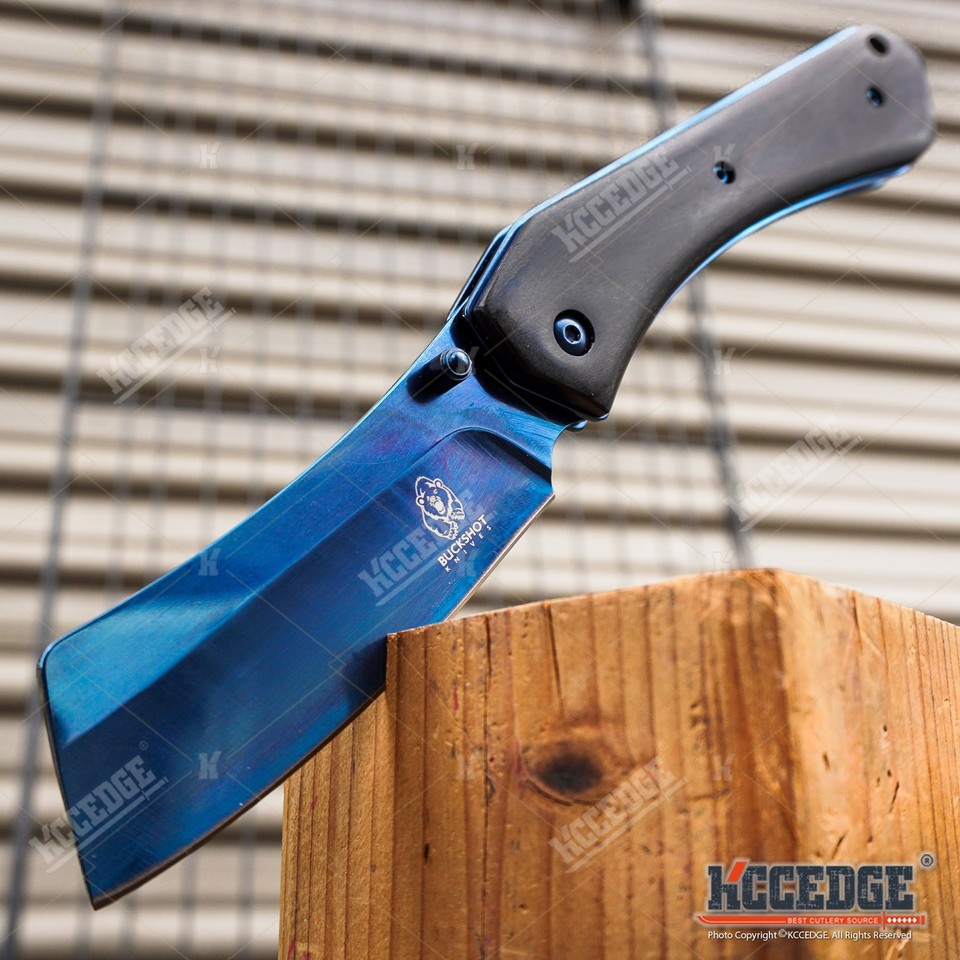 8" Tactical CLEAVER Pocket Knife Razor Assisted Open Folding Blade | eBay