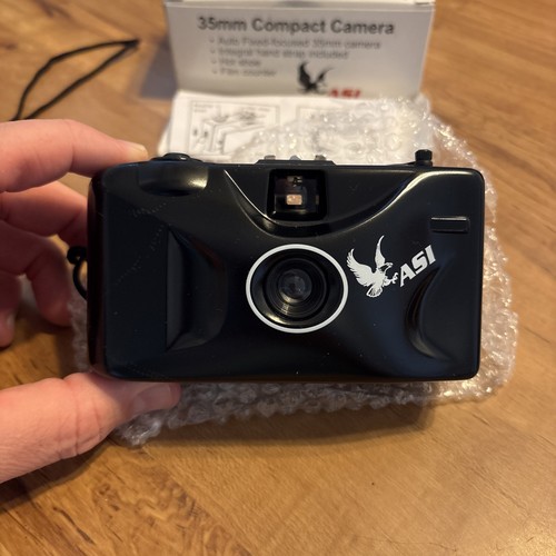 Vintage ASI 35mm Compact Camera White Front, Black Rear New! | eBay