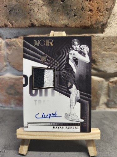 2023-24 Panini Noir Autograph Patch Ryan Ruppert RC 01/25 | eBay