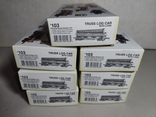 Kadee Cars - Logging HO Scale Truss Log Cars With Logs ×5 | eBay