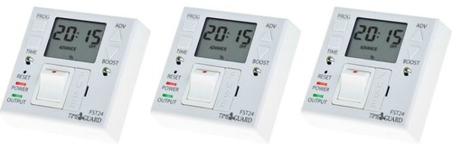 3 x Timeguard FST24 SupplyMaster 24 Hour Fused Spur Time Switches ...
