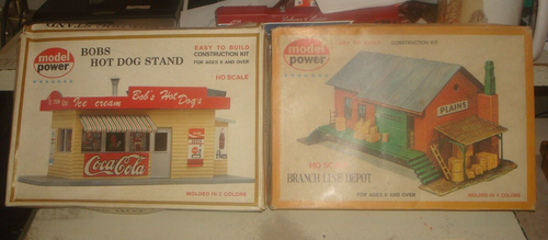 HO. TYCO, MODEL POWER . LOT OF 4 BUILDING KITS | eBay