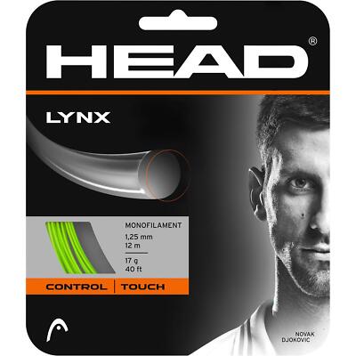 Head Lynx 1.25mm Tennis String Set - 12m Green | eBay UK