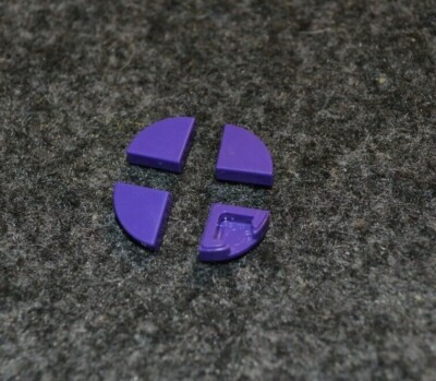 (4) 1x1 Purple 1/4 Round Smooth Finishing Tile Brick Bricks ~ Lego ...