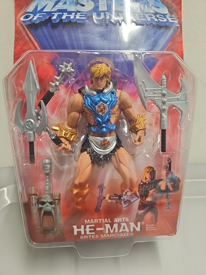 NEW 2002 He-man Masters Of The Universe MARTIAL ARTS HE-MAN 200x Mattel ...