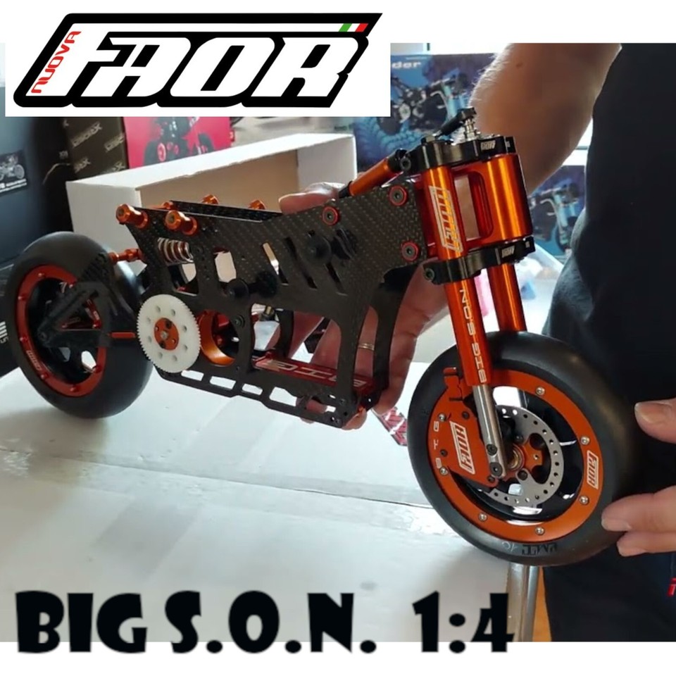 Moto Elettrica BIG S.O.N. scala 1:4 Nuova Faor cod B01 Factory Built RC ...