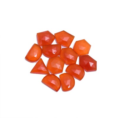AAA+ Natural Red Onyx Faceted Fancy Rose Cuts Cabs Loose Gemstones Lot ...
