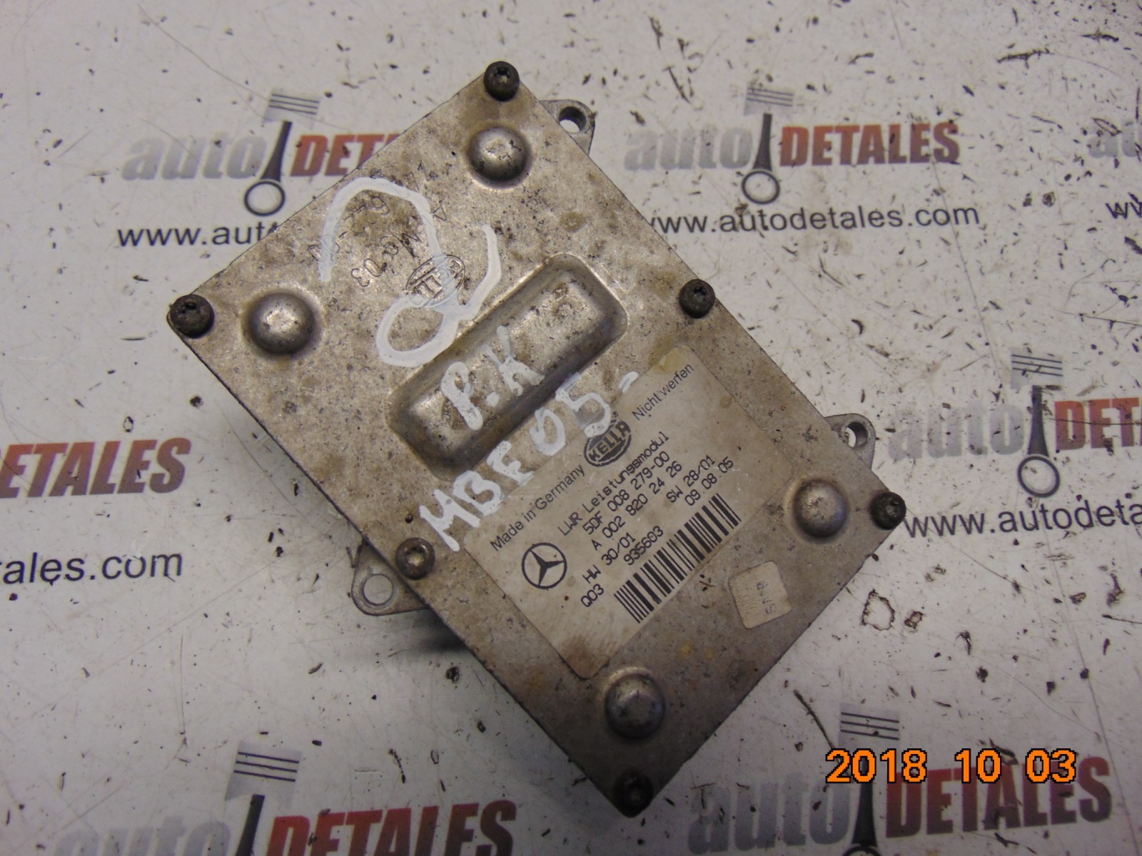 Mercedes E-class W211 xenon headlight control module assy A0028202426 ...