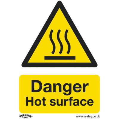 Worksafe SS42P10 Seguridad Letrero Peligro Caliente Superficie ...