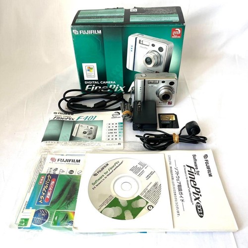 FujiFilm FINEPIX F401 Compact Digital Camera Color Silver w/Box | eBay