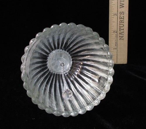 Vintage 1978 Gobel Crystal Glass Hand Bell w/ Frosted Praying Girl ...