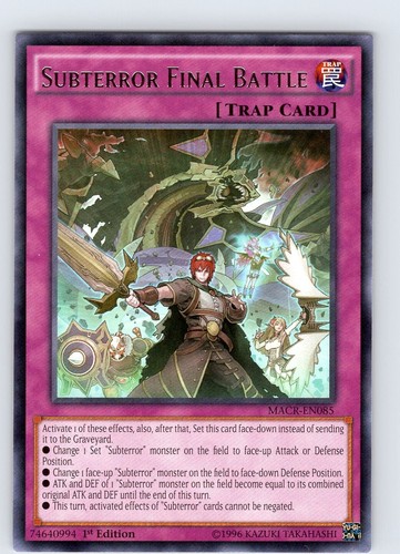 Yu-Gi-Oh TCG Subterror Final Battle MACR-EN085 1st Edition Regular Rare ...