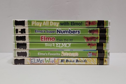 123 Sesame Street & Elmo's World Children’s DVDs - Lot of 6 - Numbers ...