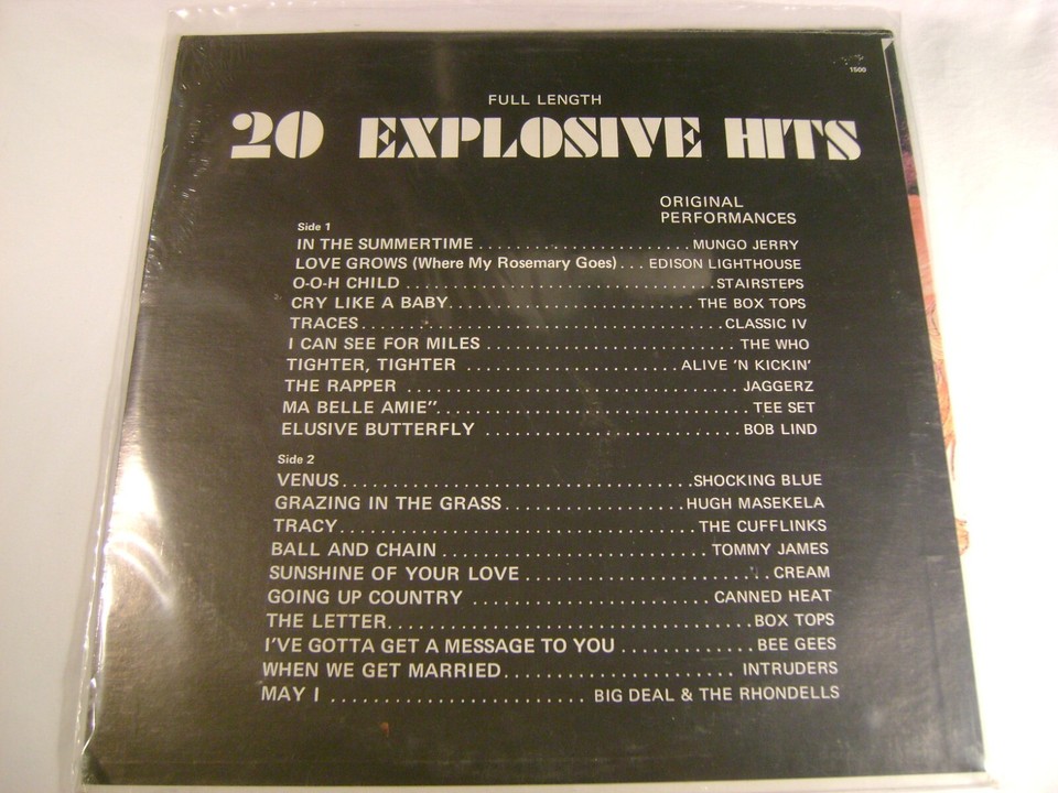 20 Explosive Hits LP Sealed 1971 | eBay