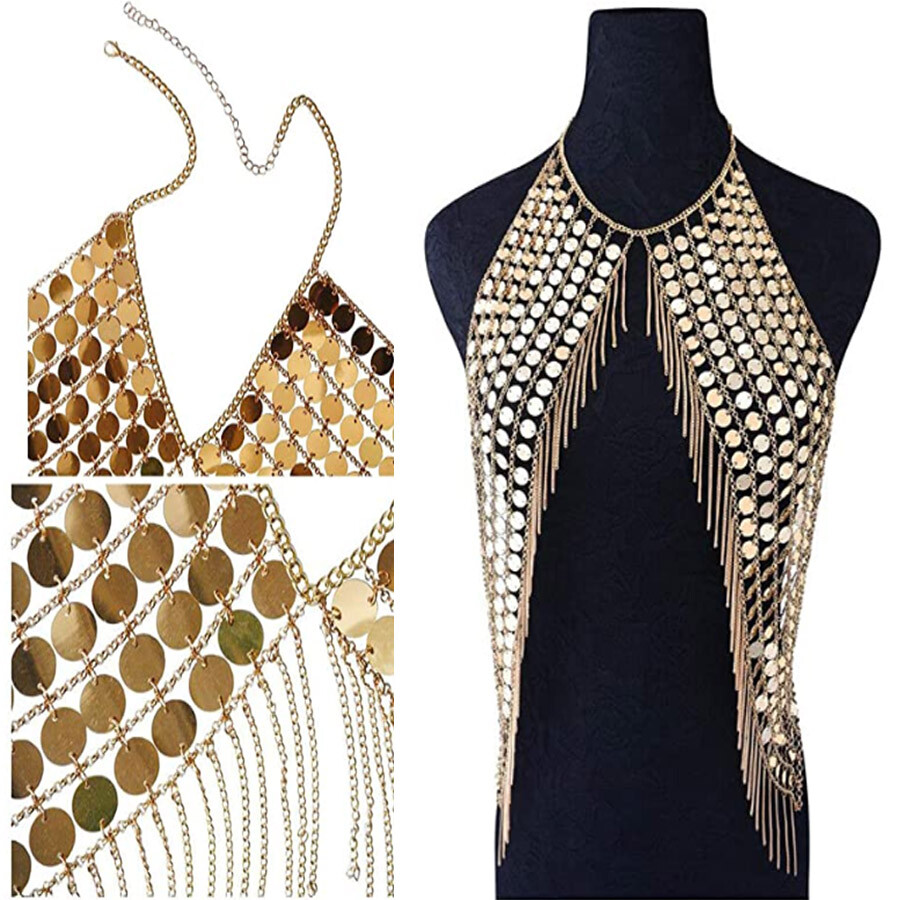 Women Sexy Goth Lingerie Harness Cage Bra Cupless Body Chain Wear ...