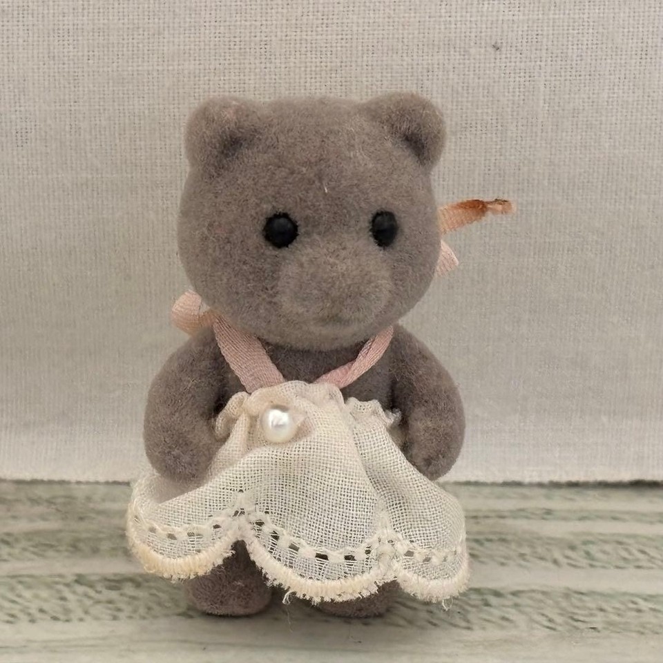 Sylvanian Families Grey Bear 20th Anniversary Reprint Bear Family ...