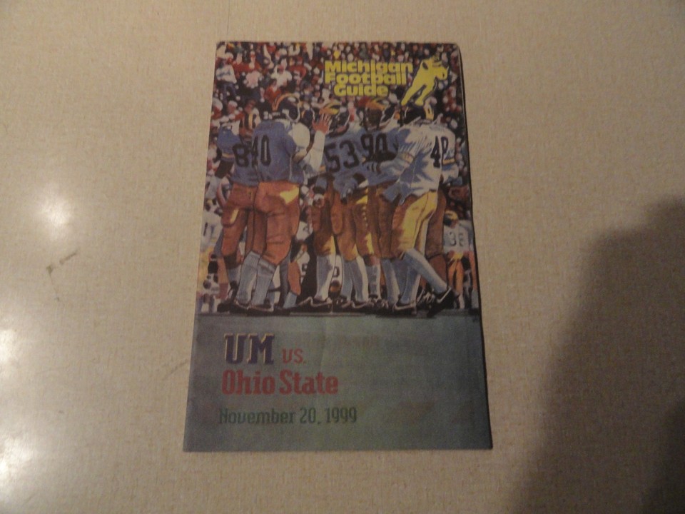 Michigan Wolverines Vintage November 20th 1999 UM vs OSU Football ...