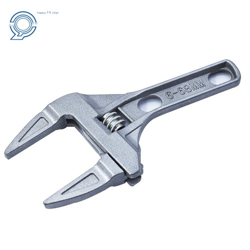 6 - 68mm Wide Adjustable Large Spanner Wrench Hand Nut Opening Pipe ...