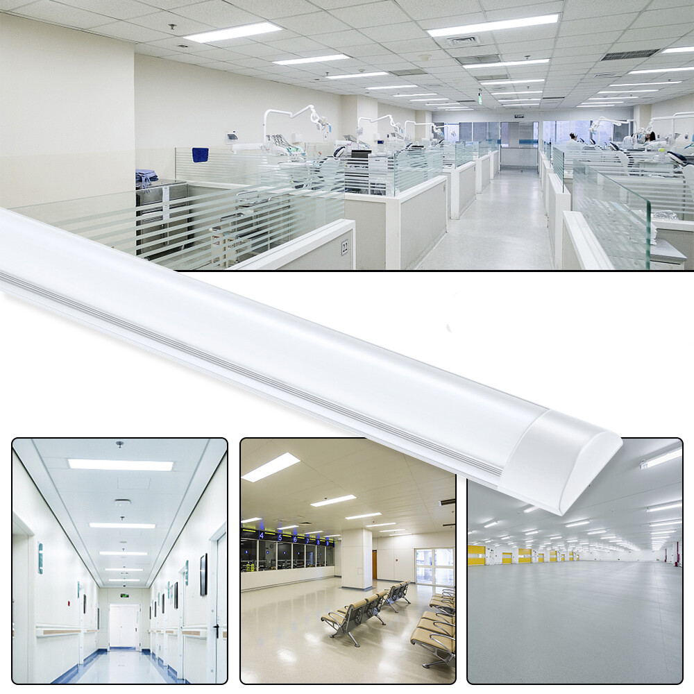 LED Batten Slimline Tube Light 2FT 3FT 4FT 5FT 6FT Wall Ceiling 4500K ...